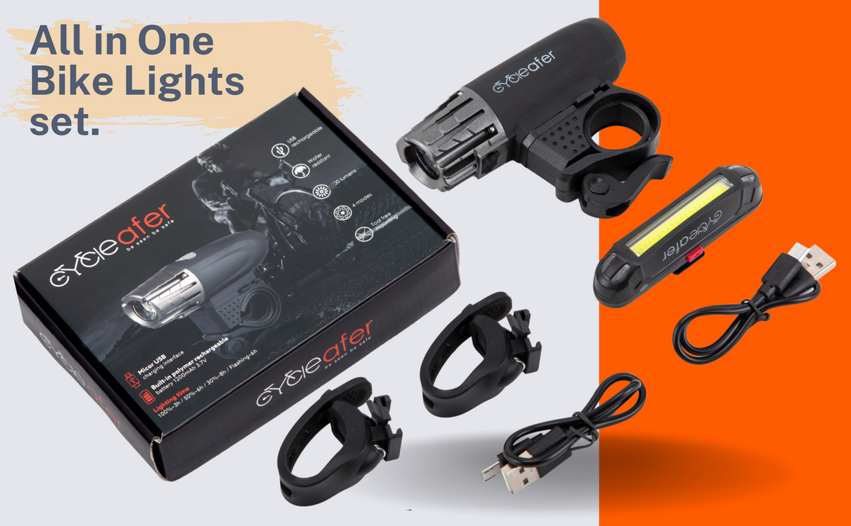 Bike Lights Rechargeable Front Rear